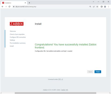 Centos Stream 9 Zabbix 6 0 Initial Setup Server World