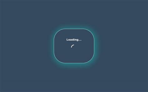 发光的loading加载框动画特效