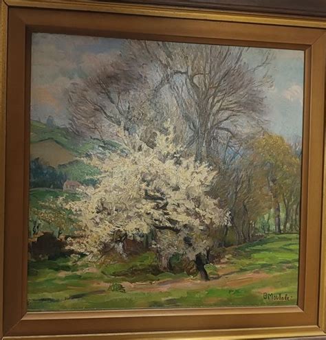 Georges Moullade Les Pommier En Fleurs Mutualart