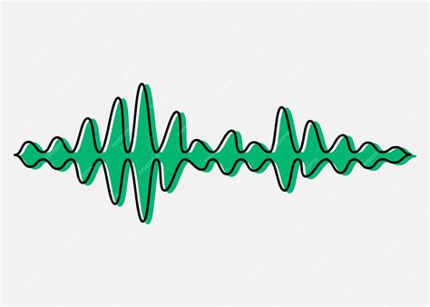 Premium Vector Sound Audio Wave Color Icon Vibration Noise Amplitude Music Rhythm Frequency