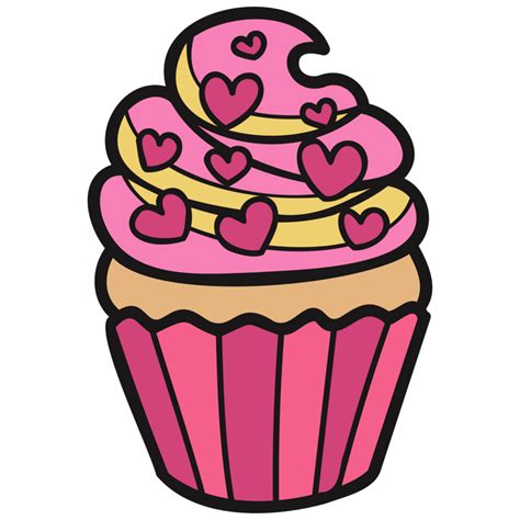 Isolate Bakery Strawberry Cupcake 27119987 Png