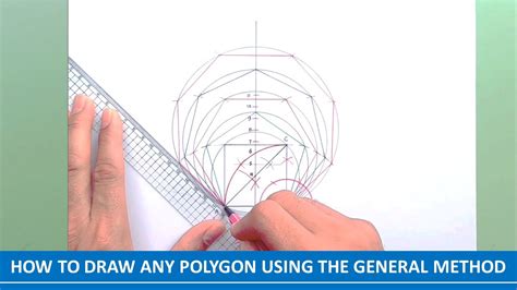 How To Draw Any Polygon Using The General Method For Drawing Regular Polygons Engineering