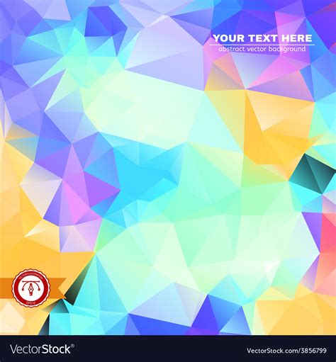 Abstract Colorful Triangles Background Royalty Free Vector