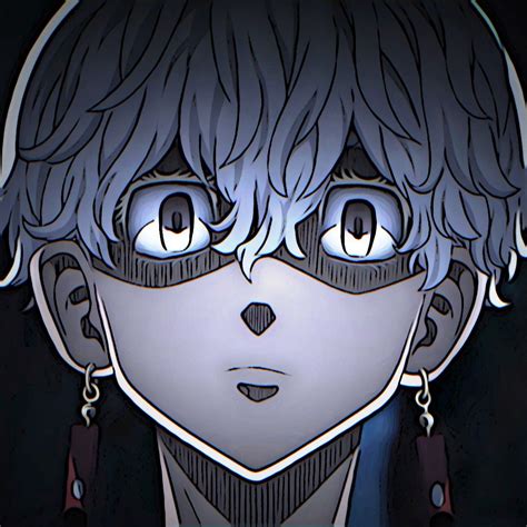 Kurokawa Izana Icon Anime Monochrome Black And Purple Wallpaper