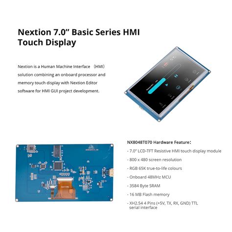Nextion NX8048T070 7 0 Inch Basic Series HMI Touch Display NEXTION INDIA