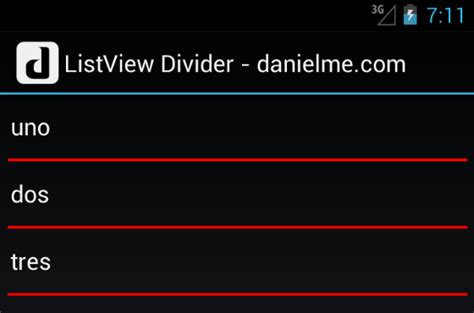 Tip Android 23 Diseñar El Separador De Filas De Listview