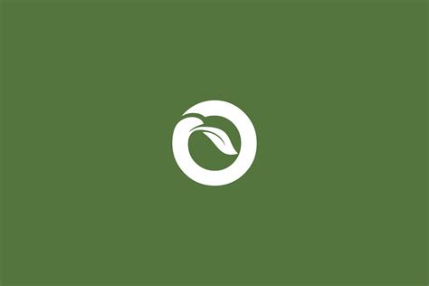 Letter O Logo Design With Leaf Vector Graphic By Bayu PJ Creative Fabrica