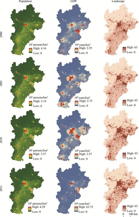 temporal and spatial variation in urbanization indices in the
