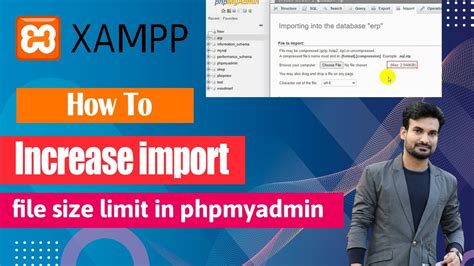 How To Increase Import File Size Limit In Phpmyadmin Of Xampp Bangla Tutorial Youtube
