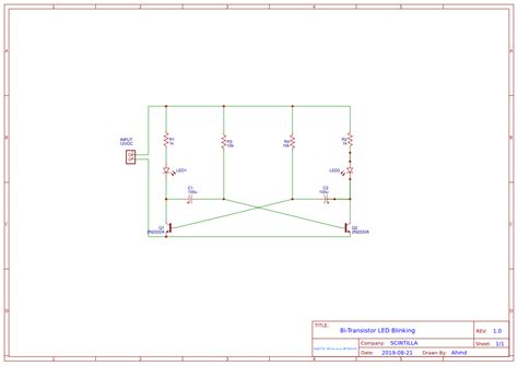 Bi Transistor LED Blinking OSHWLab