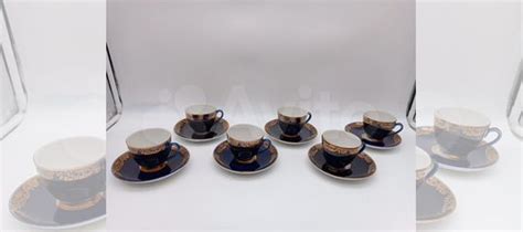 Кофейная пара кобальт лфз ссср лфз СССР 1970 купить в Гатчине Хобби и отдых Авито