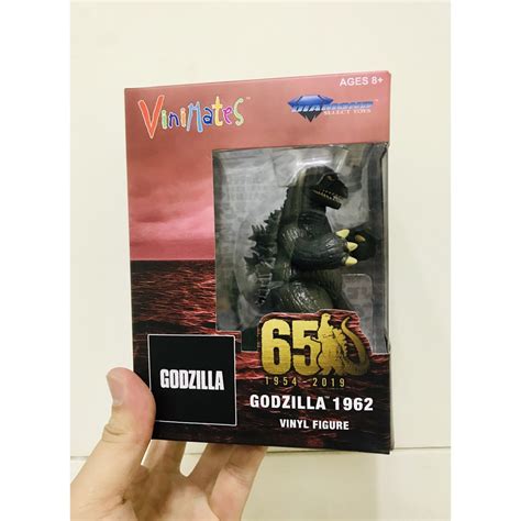 一吳爾羅柑仔店一 2019年製 美版 昭和 金剛 哥吉拉 1962 盒玩 高11 實心 軟膠 蝦皮購物