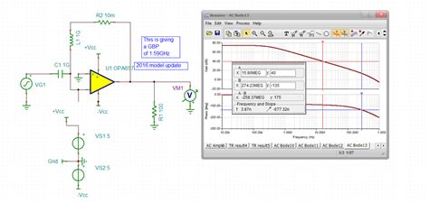 Opa818 Simulating Open Loop Gain Magnitude And Phase Vs Frequency Amplifiers Forum