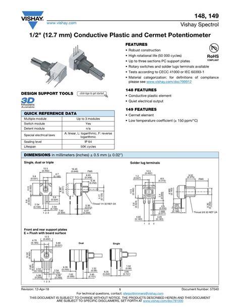 Variable Resistor 10k Datasheet Pdf At Evie Wynyard Blog