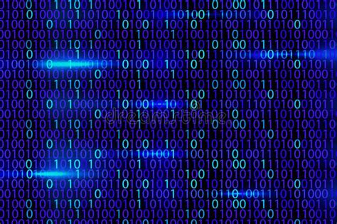 Binary Code Blue Abstract Shining VECTOR Background Stock Vector Illustration Of Binary