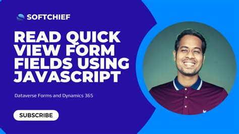 Read Quick View Form Fields Using Javascript In Dataverse Formdynamics