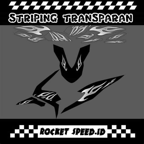 Striping Sticker Transparan Beat Deluxe Motif Api 02 Lazada Indonesia