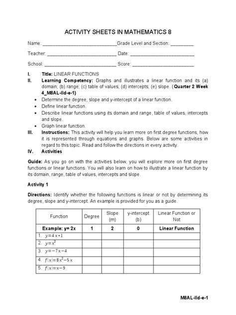 linear functions pdf function mathematics linearity