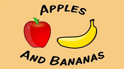 I Like To Eat Apples And Bananas Song Barney At Numbers Mcleod Blog