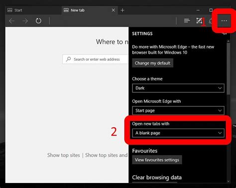 Microsoft Edge 38x And Displaying Immediately A Web Page In An Newtab Windows 10 Forums