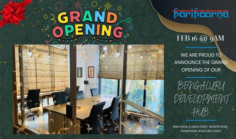 Paripoorna Software On Linkedin Announcing The Opening Of A New