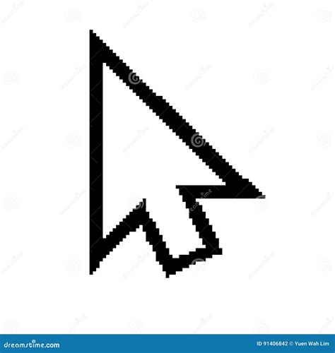 Vector Of Cursor Icon Bit Pixel EPS Stock Vector Illustration Of Direction Vector