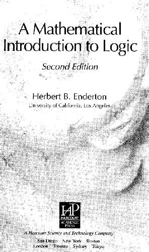 دانلود کتاب A Mathematical Introduction To Logic Second Edition