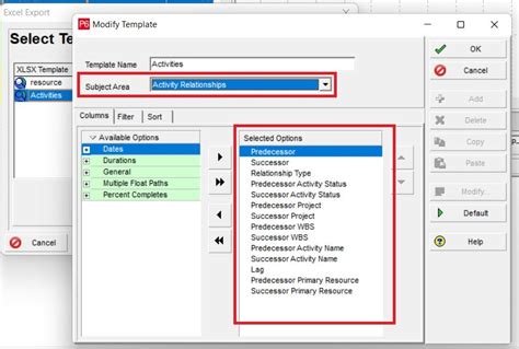 How To Import Bulk Activities And Links With Excel In Primavera
