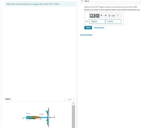 Solved Water Flows Through The Hose As Shown In Figure 1