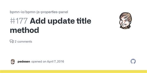 add update title method · issue 177 · bpmn io bpmn js properties panel
