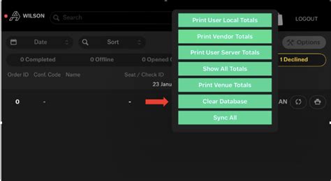 use clear database in activate to remove offline or declined