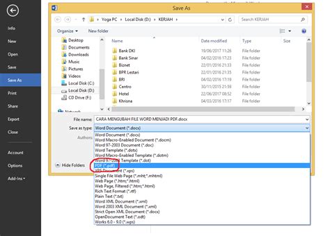 Cara Mengubah File Word Menjadi Pdf Mister Tekno