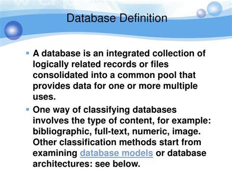Ppt Database Powerpoint Presentation Free Download Id6855161