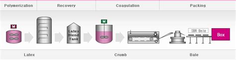 Synthetic Rubber Process Flow Diagram Natural Rubber Synthet