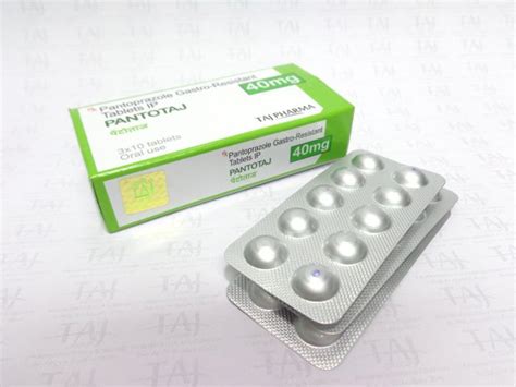 Pantoprazole 40mg Gr Tablets Taj Generics Pharmaceuticals Taj Pharma