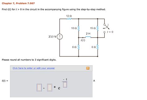 Solved Chapter Problem Find I T For T In The Chegg Com