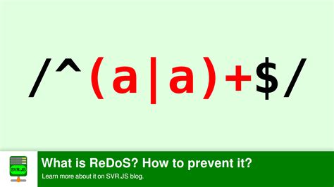 what is redos how to prevent it svr js blog