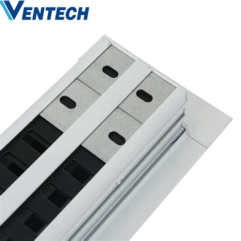 Hvac Aluminum Exhaust Supply Air Ventilation Conditioning Linear Slot Vav Diffuser With Plenum