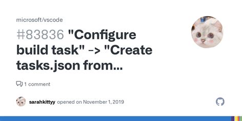 Configure Build Task Create Tasksjson From Template No Tasks