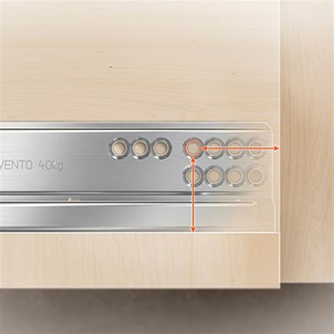 Blum 766H Movento Tip On 60 70kg Push To Open Max Drawer Sides 16mm Push To Open
