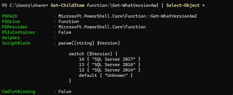 Getting Sql Server Version Using Dbatools No Column Name