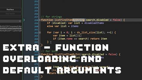 Dark Egg Beginner Breakdown Extra Function Overloading And Default