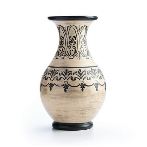 High Quality Decorative Wooden Vase With Embossed Motifs Stock