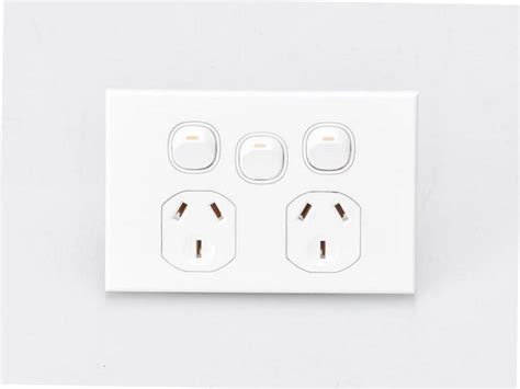 3a Au Double Powerpoint White Switch Energy Electrical And Industrial