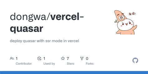Github Dongwavercel Quasar Deploy Quasar With Ssr Mode In Vercel