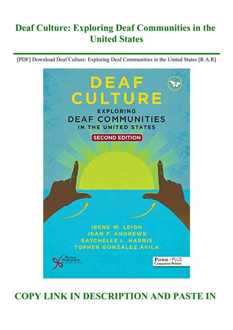 [pdf] Download Deaf Culture Exploring Deaf Communities In The United States [r A R]