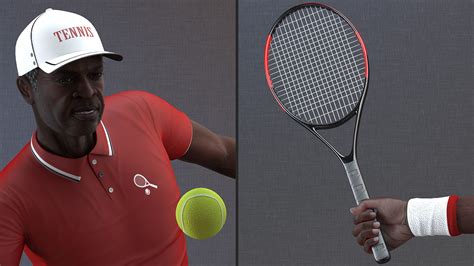 테니스를 치는 흑인 노인 3d 모델 169 3ds Blend C4d Fbx Max Ma Lxo Obj Gltf Upk Free3d