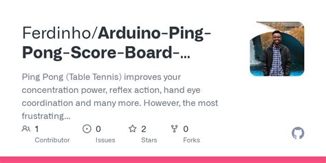 Github Ferdinhoarduino Ping Pong Score Board Computer Architecture
