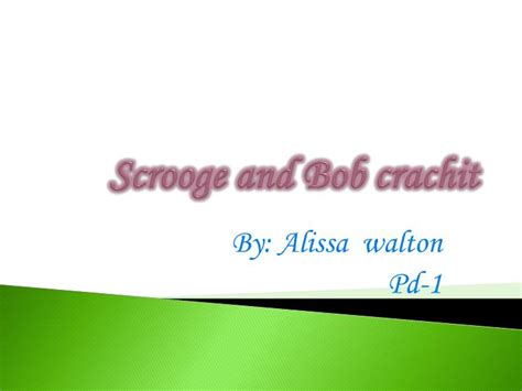PPT Scrooge And Bob Crachit PowerPoint Presentation Free Download ID