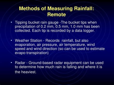 PPT Rainfall Measurement PowerPoint Presentation Free Download ID 1187314